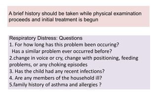 Approach to Respiratory Distress | PPTX