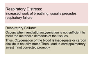 Approach to Respiratory Distress | PPTX
