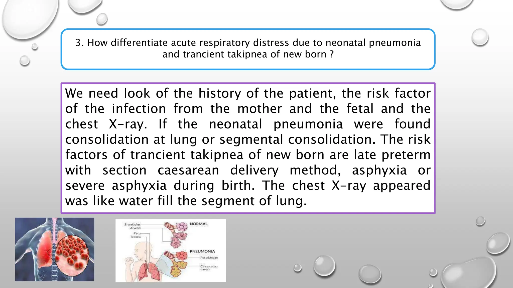 Respiratory Distress Due To Neonatal Pneumonia (P23), Clinically Early ...
