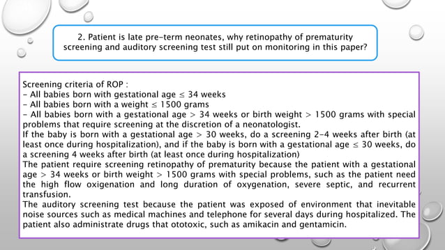 Respiratory Distress Due To Neonatal Pneumonia (P23), Clinically Early ...