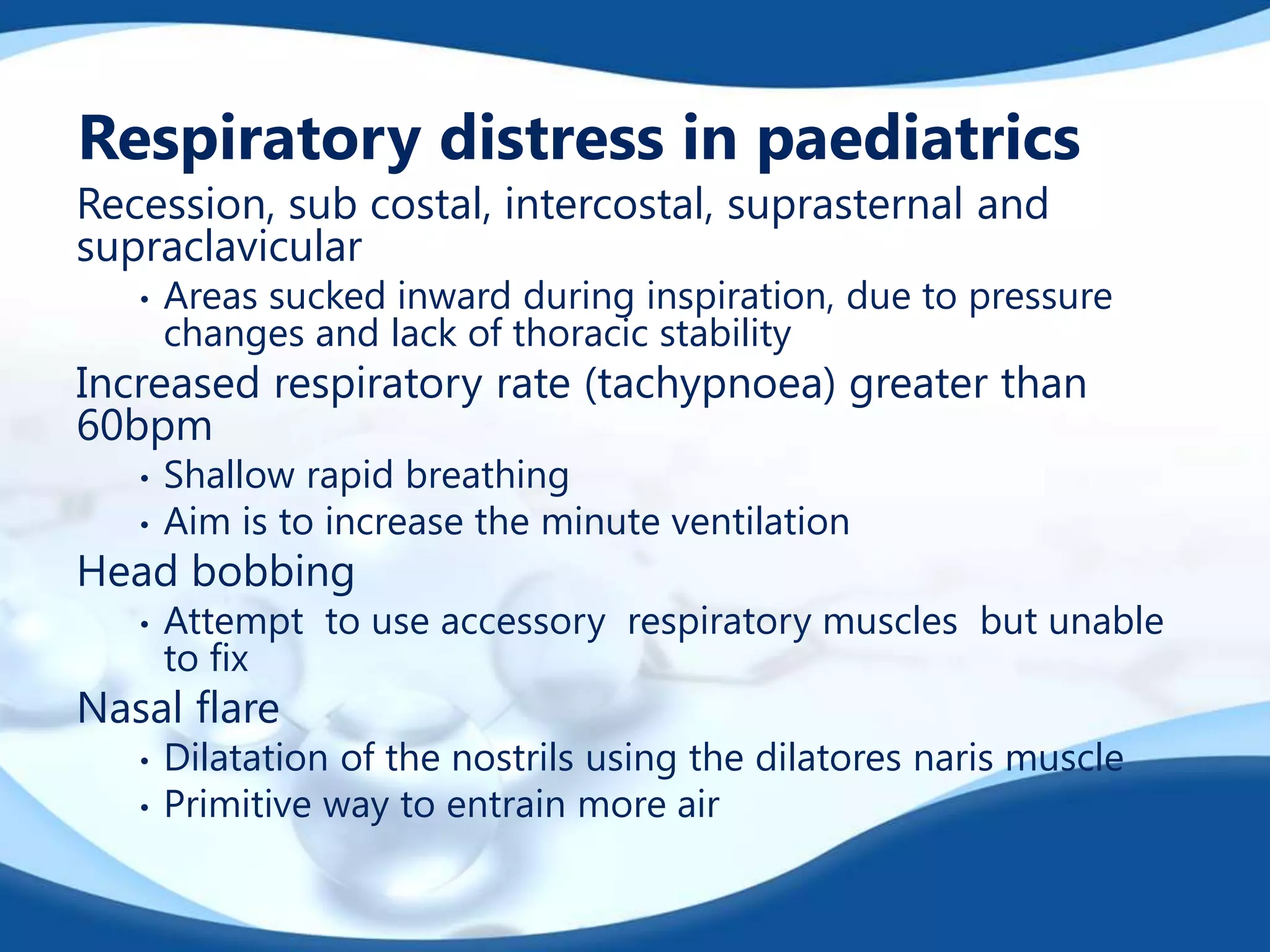 Respiratory distress in adults and paediatrics | PPTX