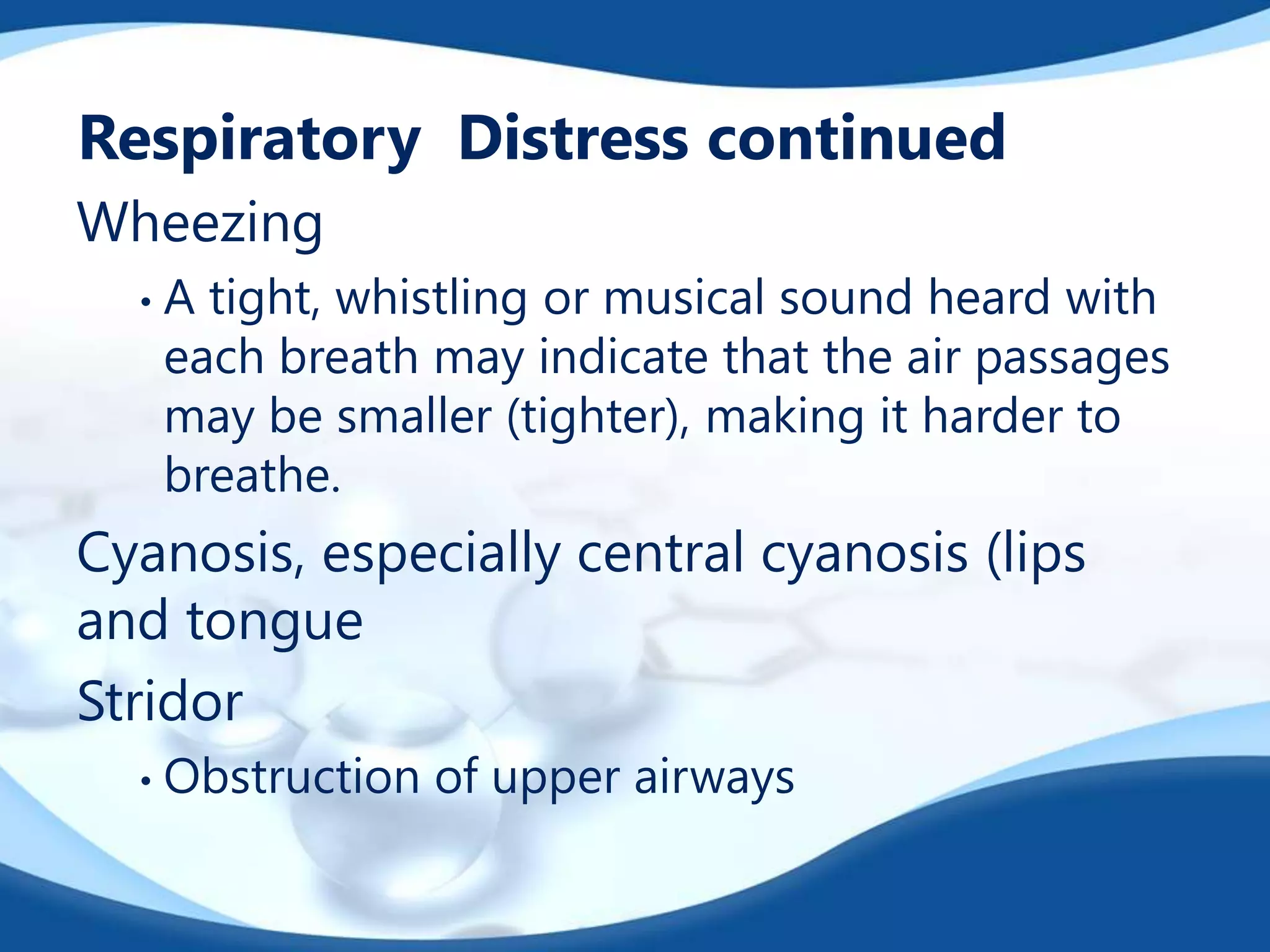 Respiratory distress in adults and paediatrics | PPTX