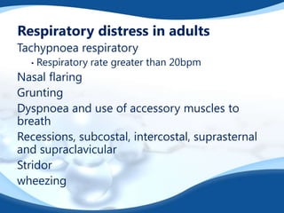 Respiratory distress in adults and paediatrics | PPTX | Lung and ...
