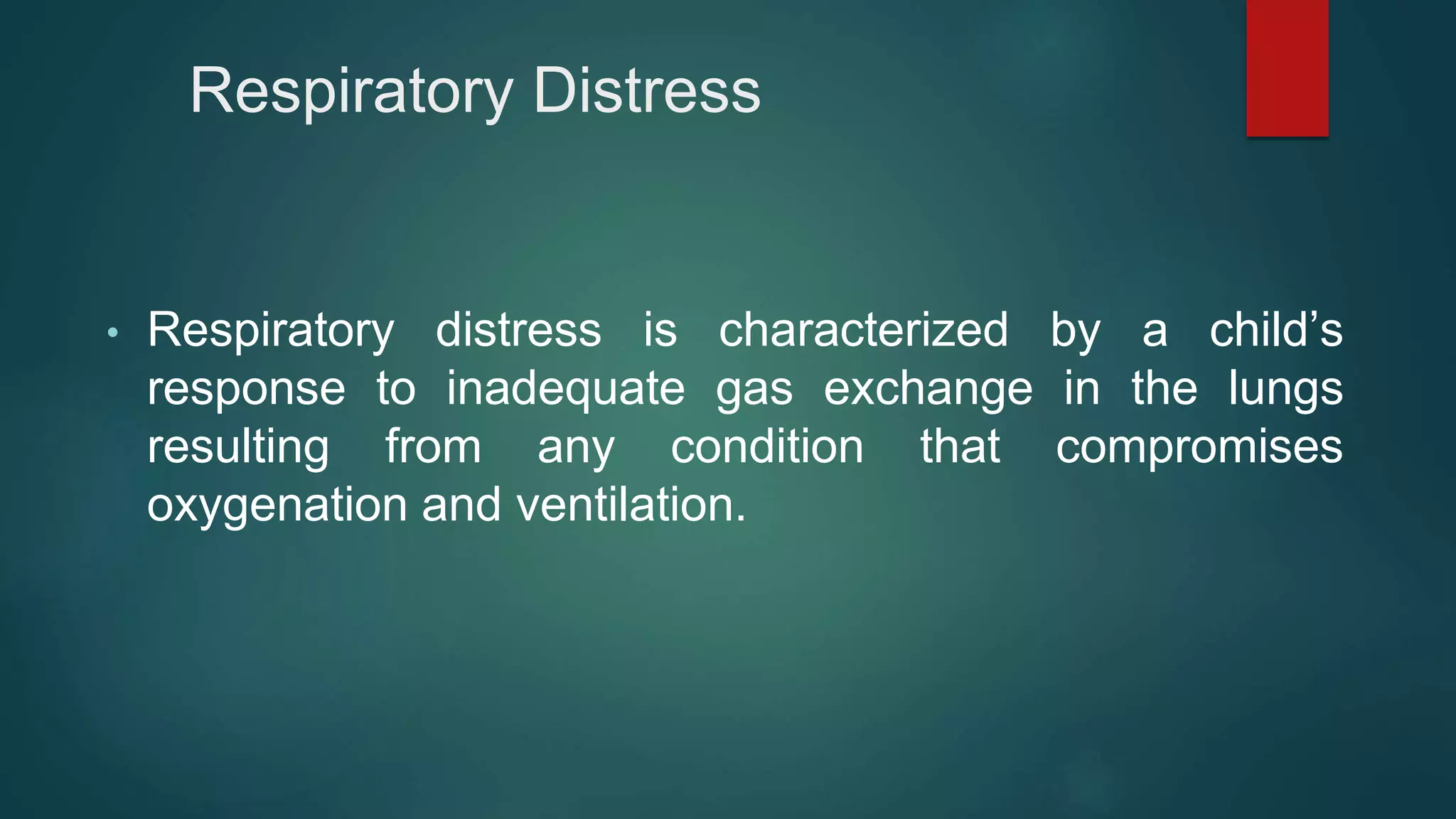 Respiratory distress in paediatric surgery | PPT