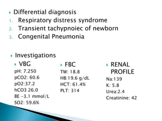 Respiratory distress in neonates | PPTX