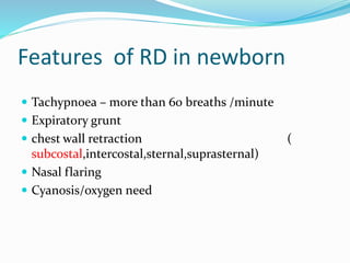 Respiratory distress in newborn | PPTX