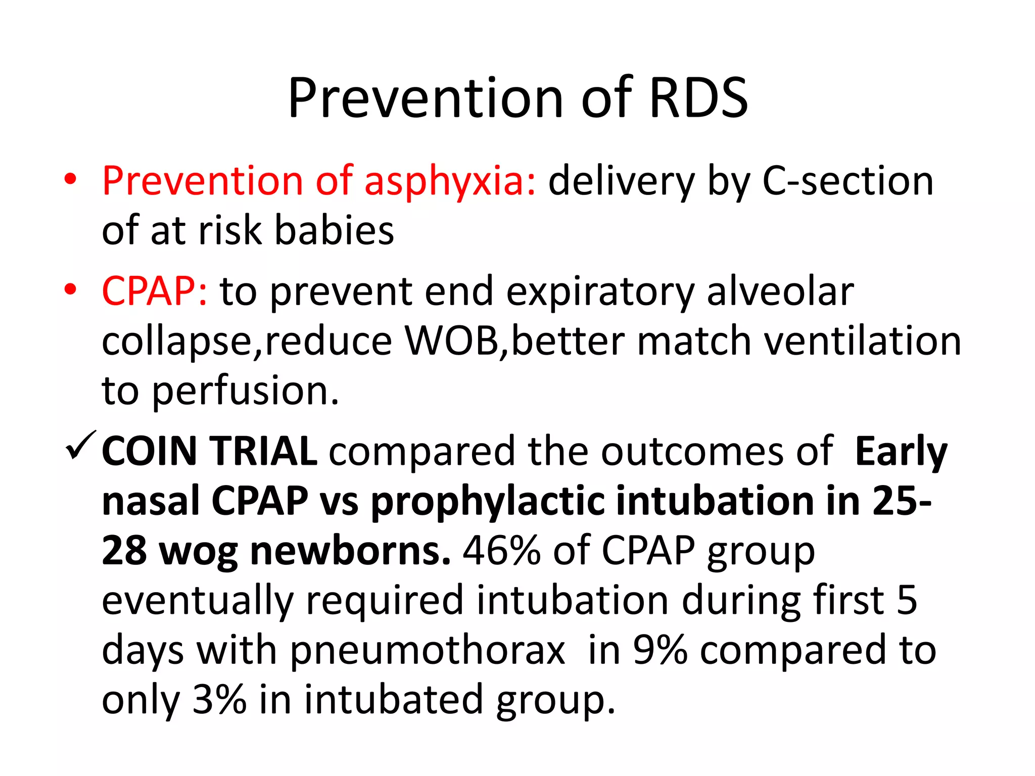 Respiratory distress in the newborn | PPTX