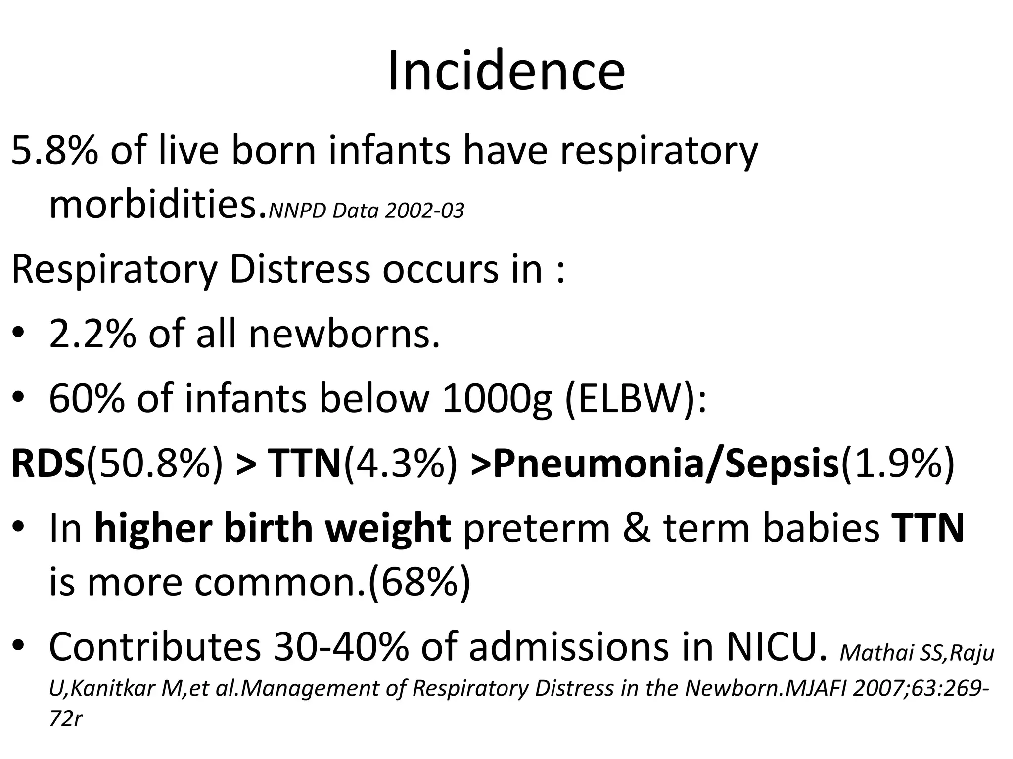 Respiratory distress in the newborn | PPTX