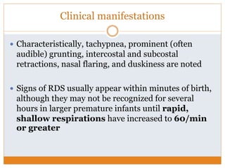 Respiratory distress syndrome | PPTX