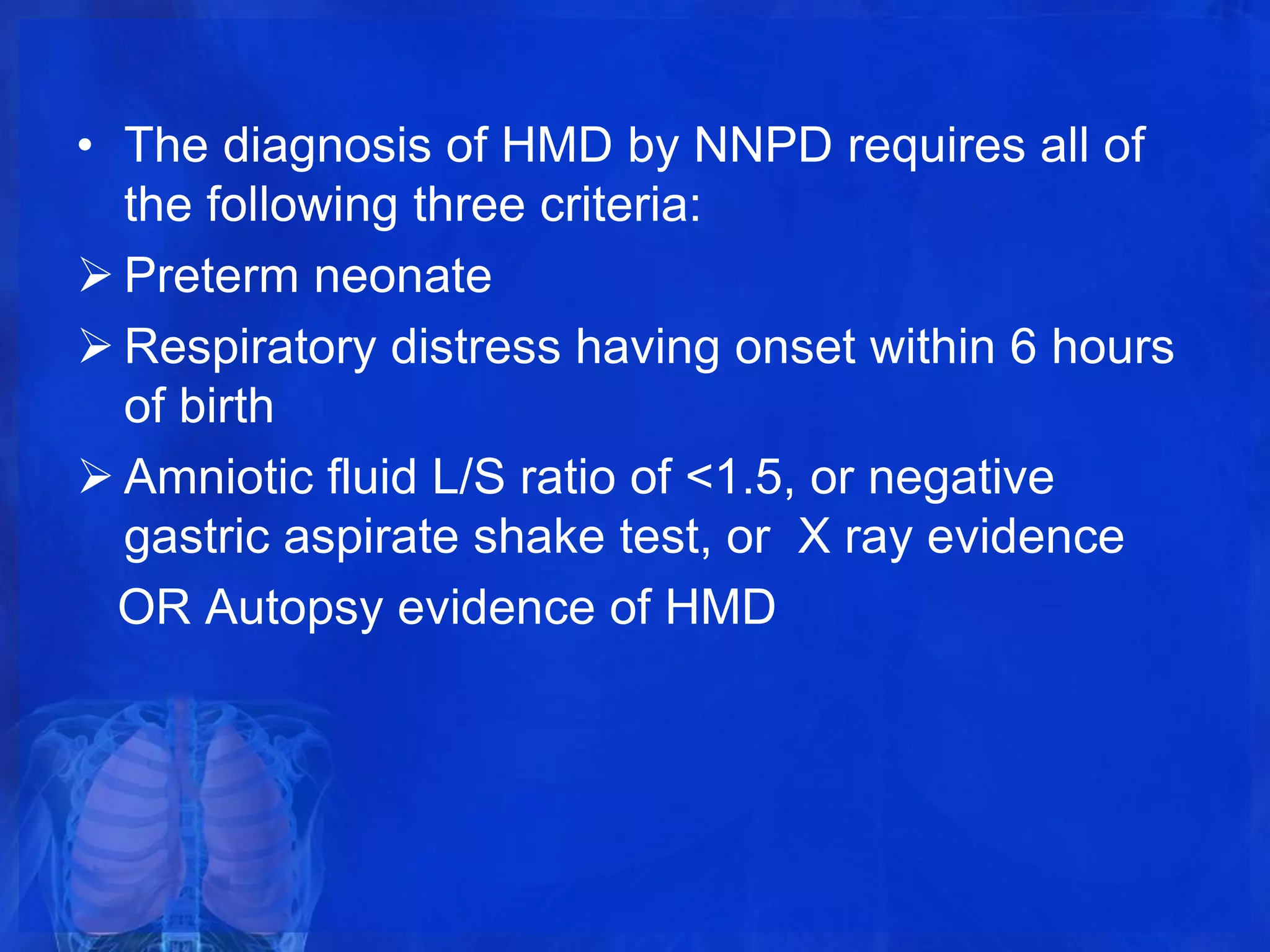 Respiratory distress syndrome in neonates | PPTX