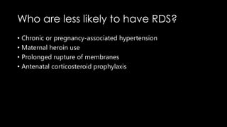 Respiratory distress syndrome | PPTX