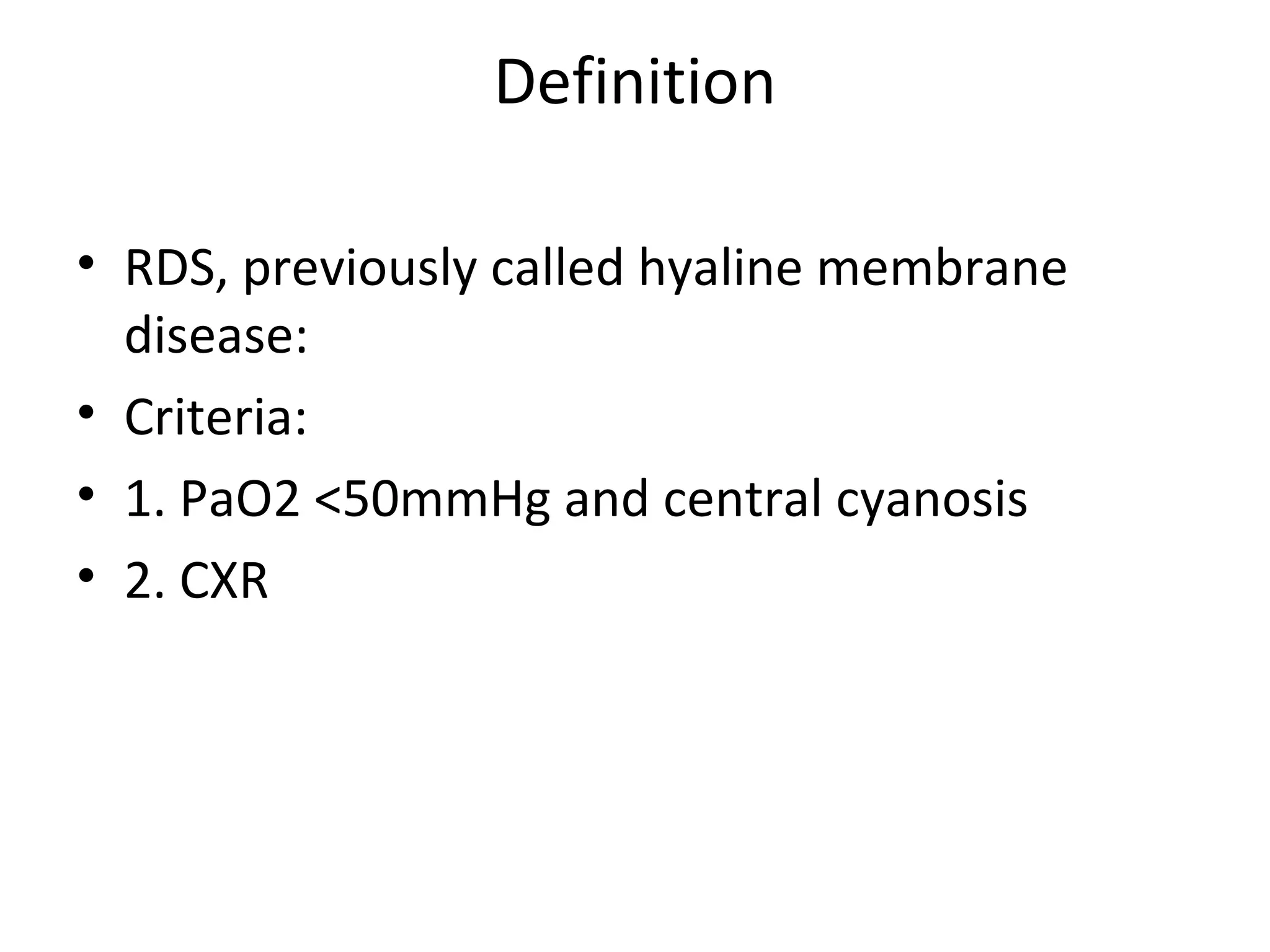 Respiratory distress syndrome | PPT