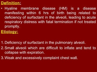 Respiratory distress syndrome | PPT