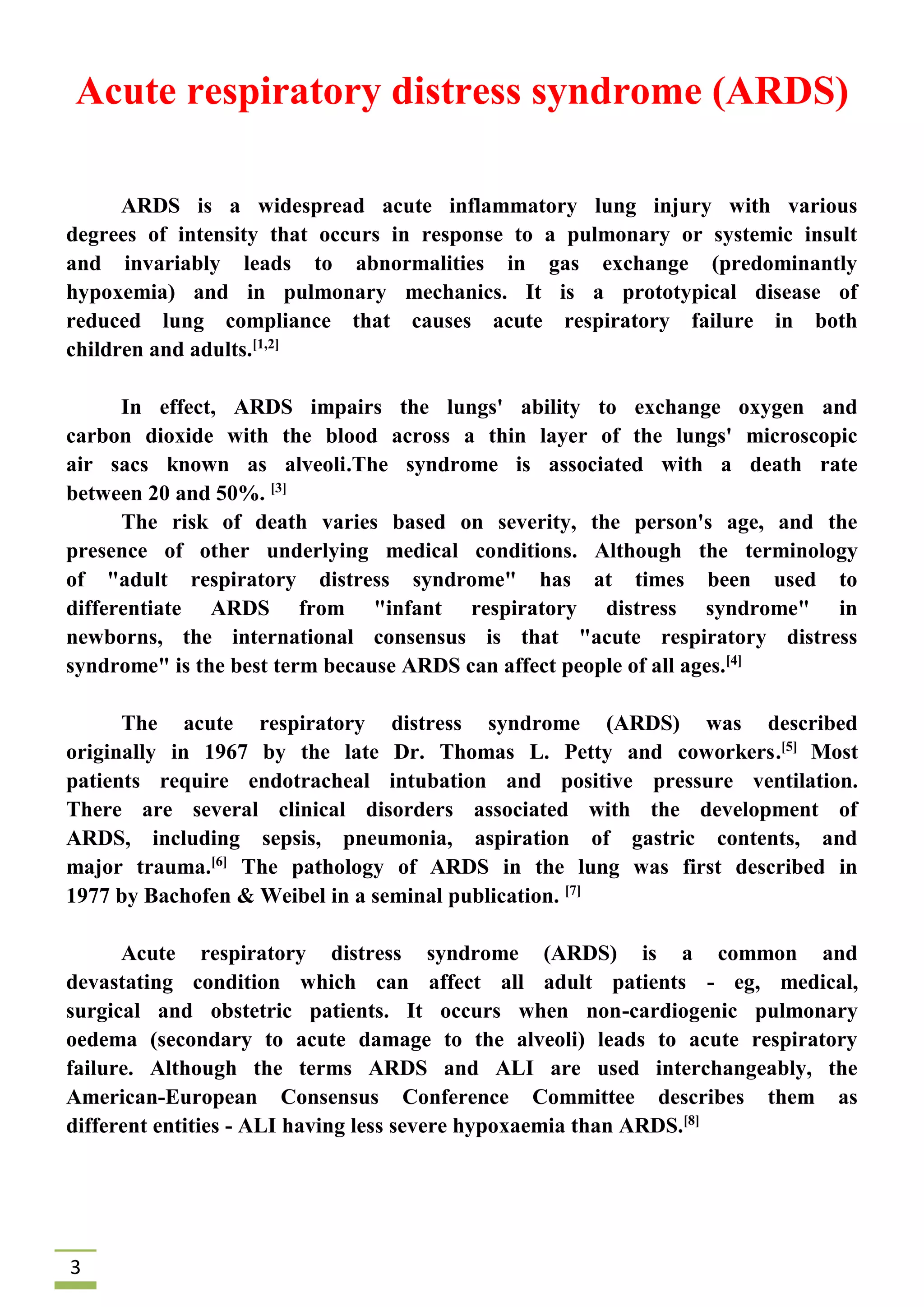 Respiratory distress syndrome 2018 | PDF
