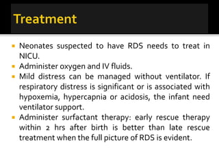 Respiratory distress syndrome (RDS) in newborn | PPTX
