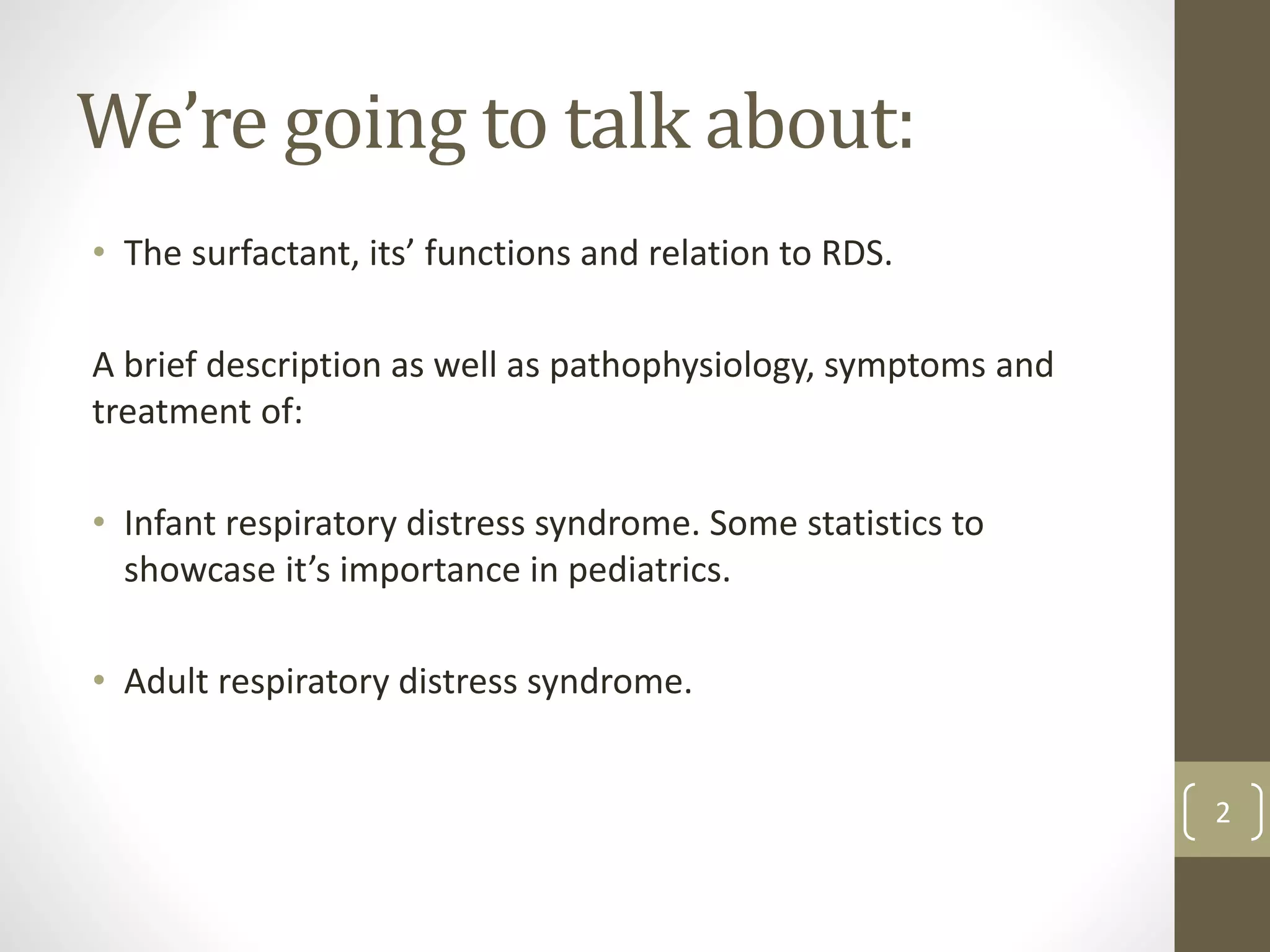 Respiratory distress syndrome [RDS] | PPTX