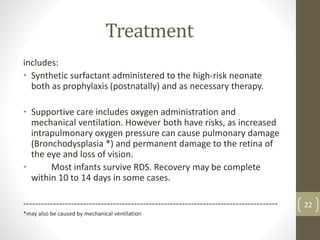 Respiratory distress syndrome [RDS] | PPTX | Lung and Respiratory ...