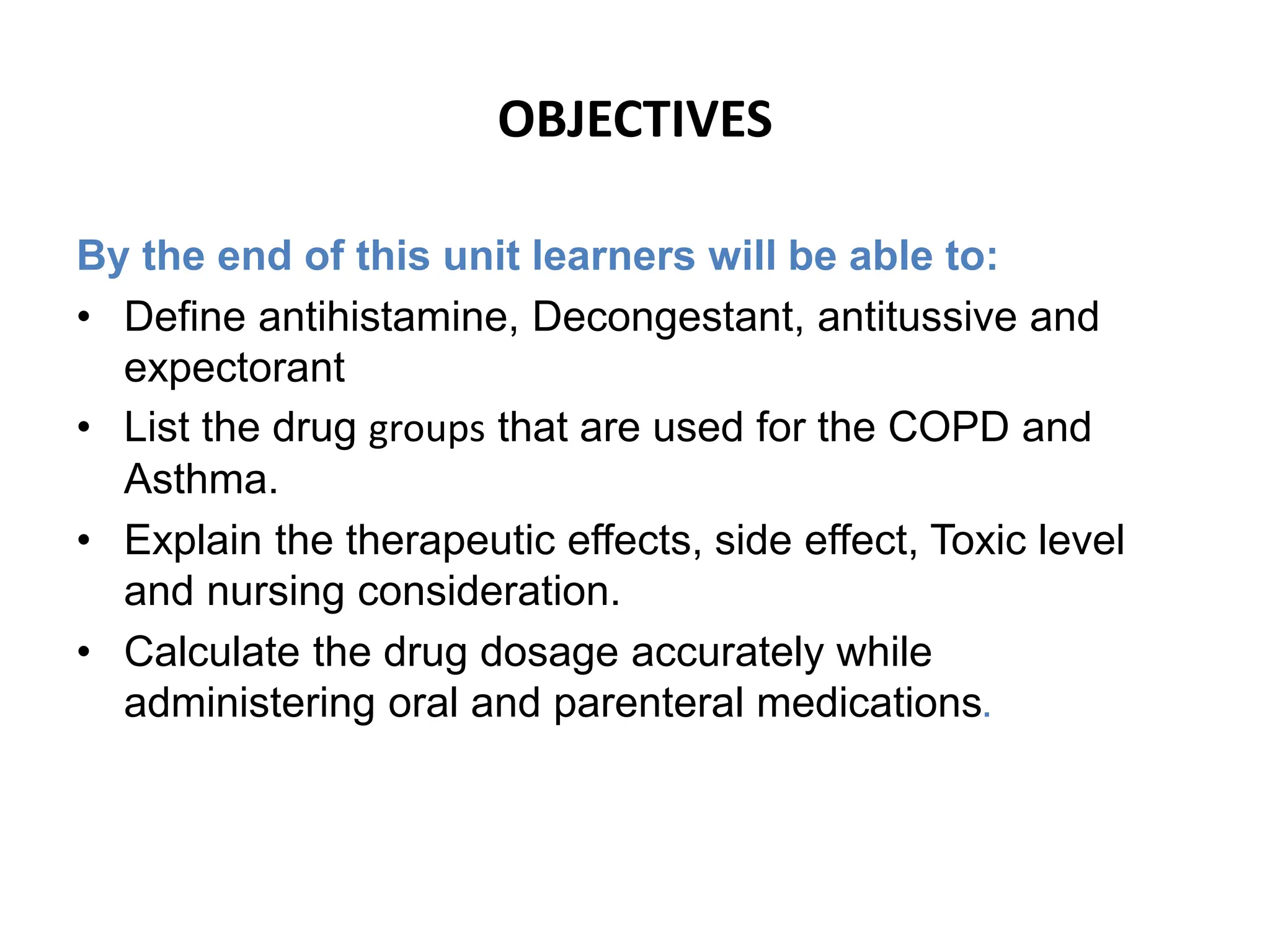 Respiratory drugs and its side effects And uses | PPTX