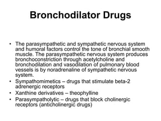 Respiratory drugs and its side effects And uses | PPTX