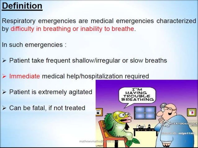 Respiratory emergencies | PPTX | Lung and Respiratory Health | Diseases ...