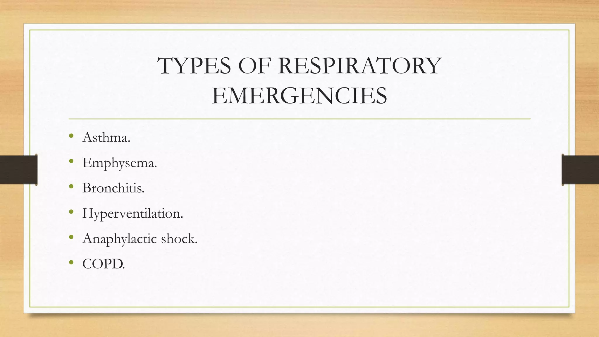 Respiratory emergency | PPTX