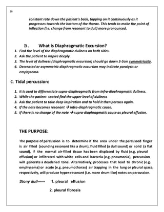 Respiratory examination | DOCX