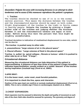 Respiratory examination | DOCX