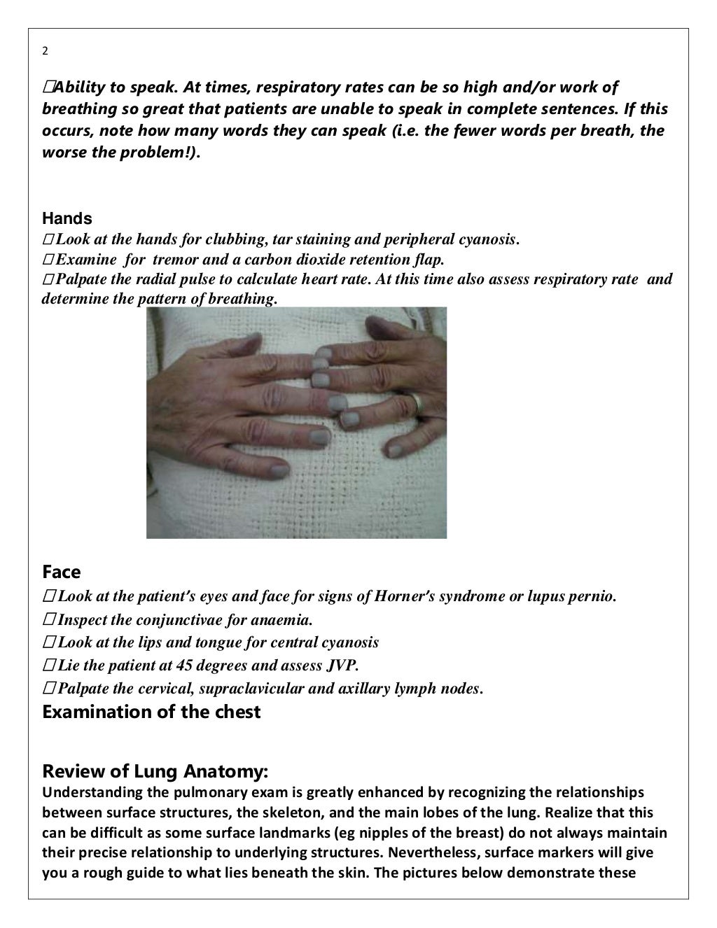 Respiratory Examination respiratory-examination
