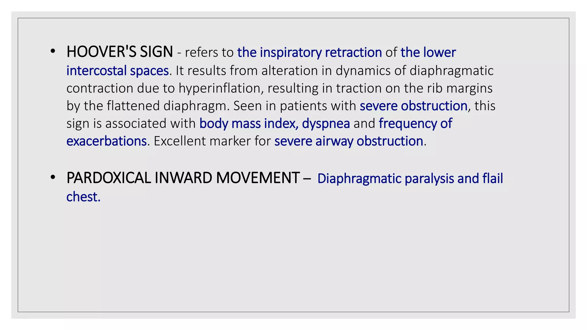 Respiratory examination insp+palp | PPTX