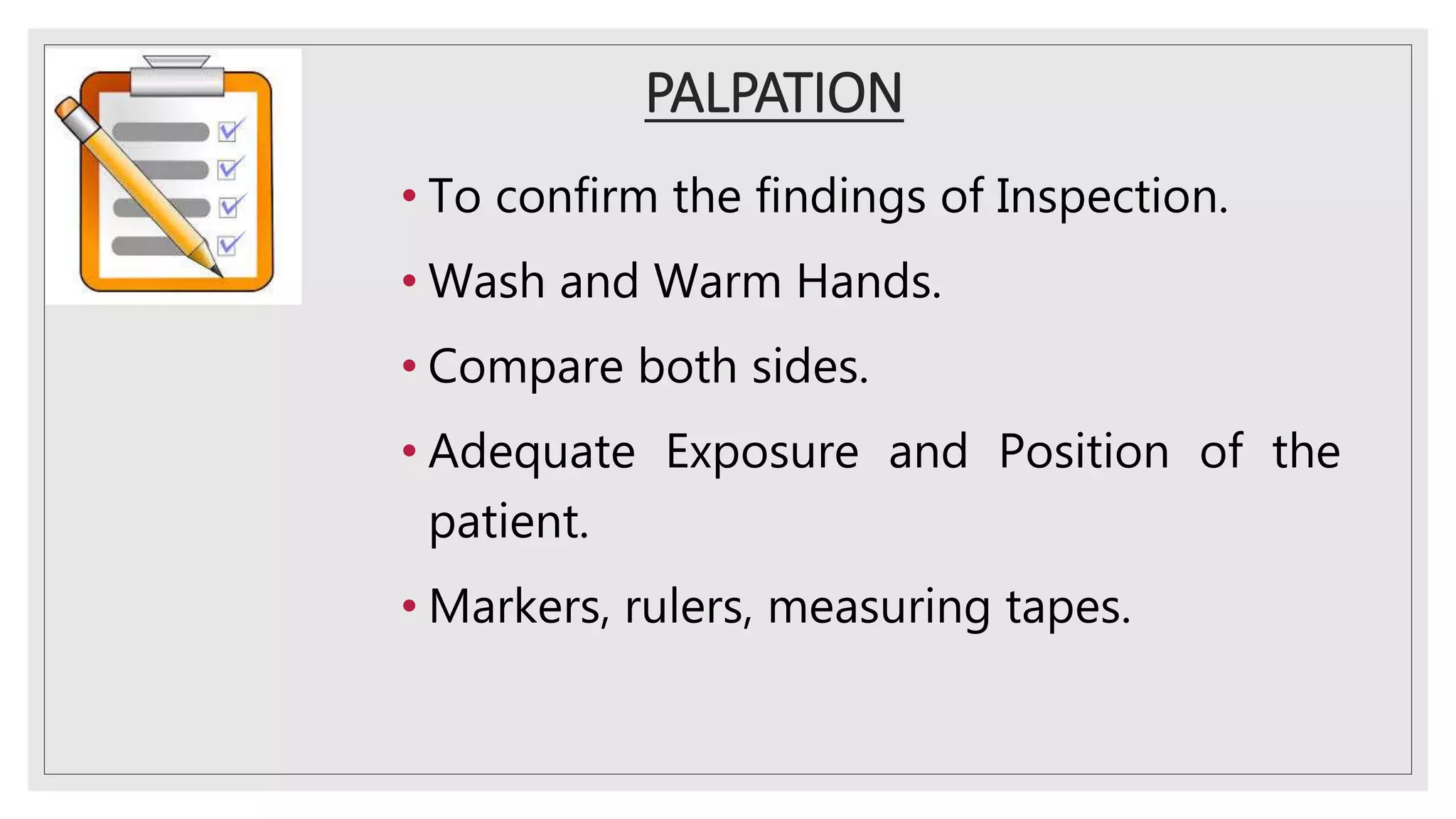 Respiratory examination insp+palp | PPTX