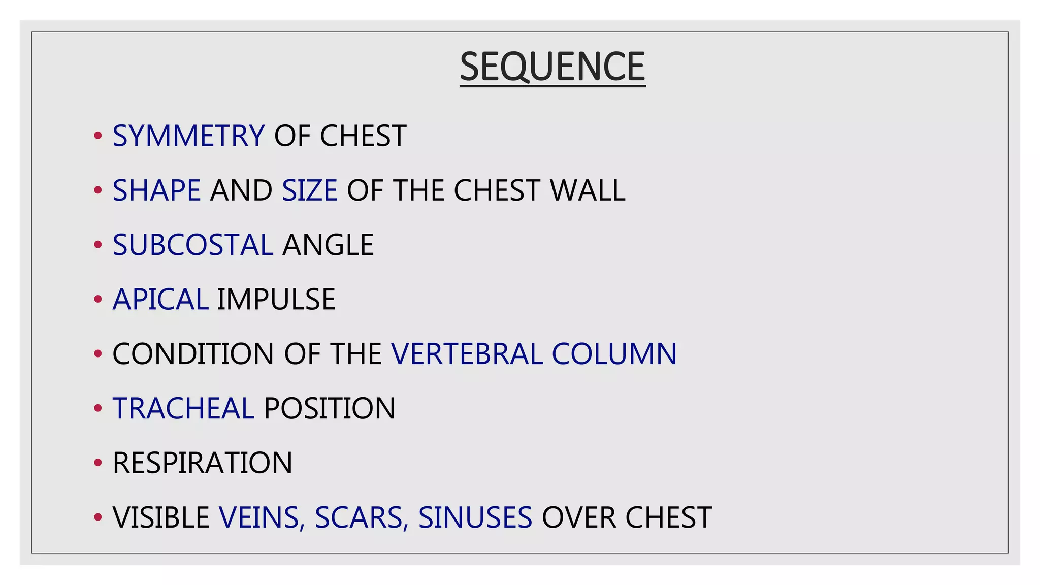 Respiratory examination insp+palp | PPTX