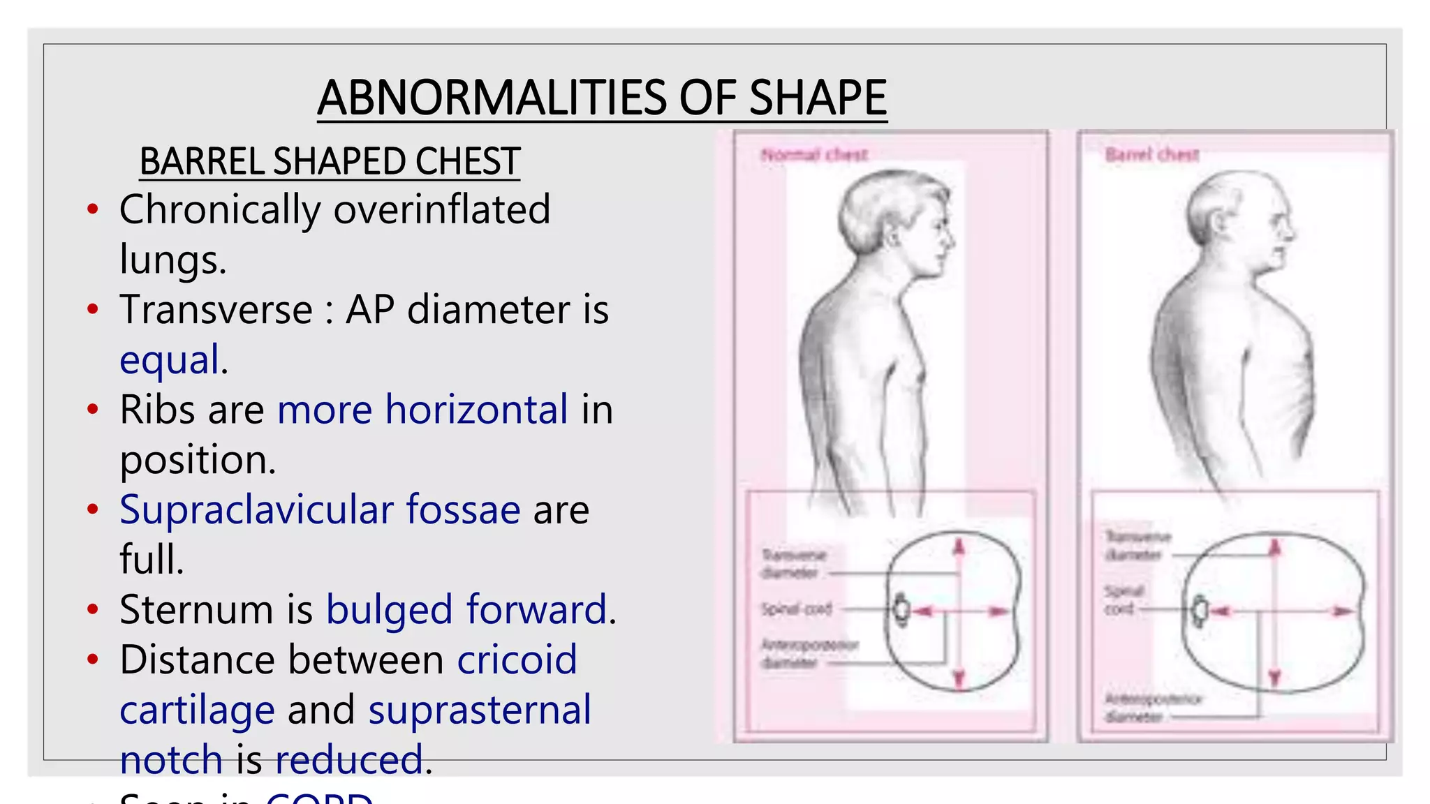 Respiratory examination insp+palp | PPTX