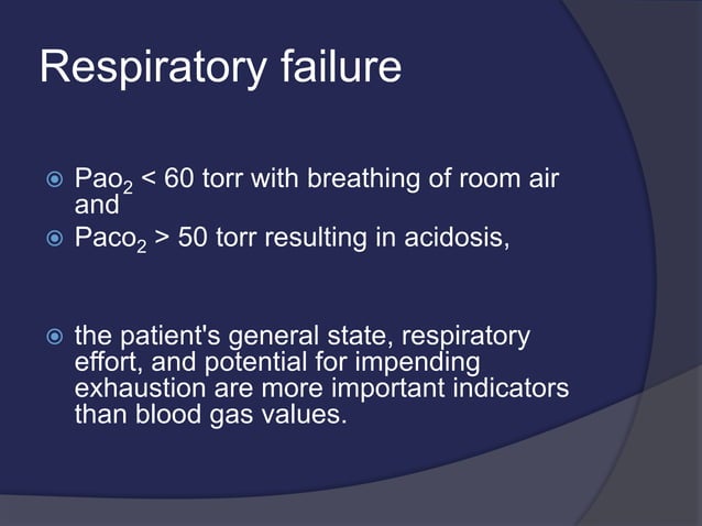 Respiratory failure in children | PPTX | Lung and Respiratory Health ...