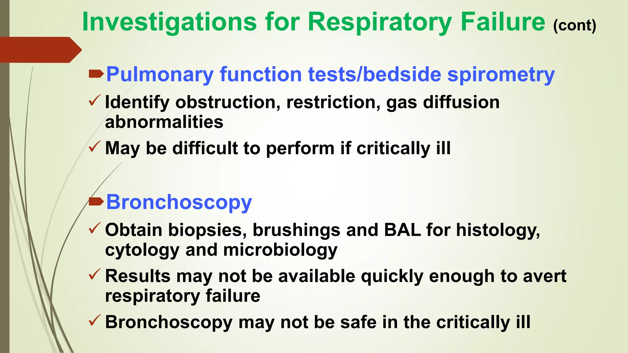 Respiratory Failure by Dr. Sookun Rajeev Kumar | PPTX