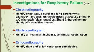 Respiratory Failure by Dr. Sookun Rajeev Kumar | PPTX