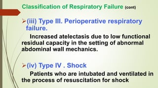 Respiratory Failure by Dr. Sookun Rajeev Kumar | PPTX
