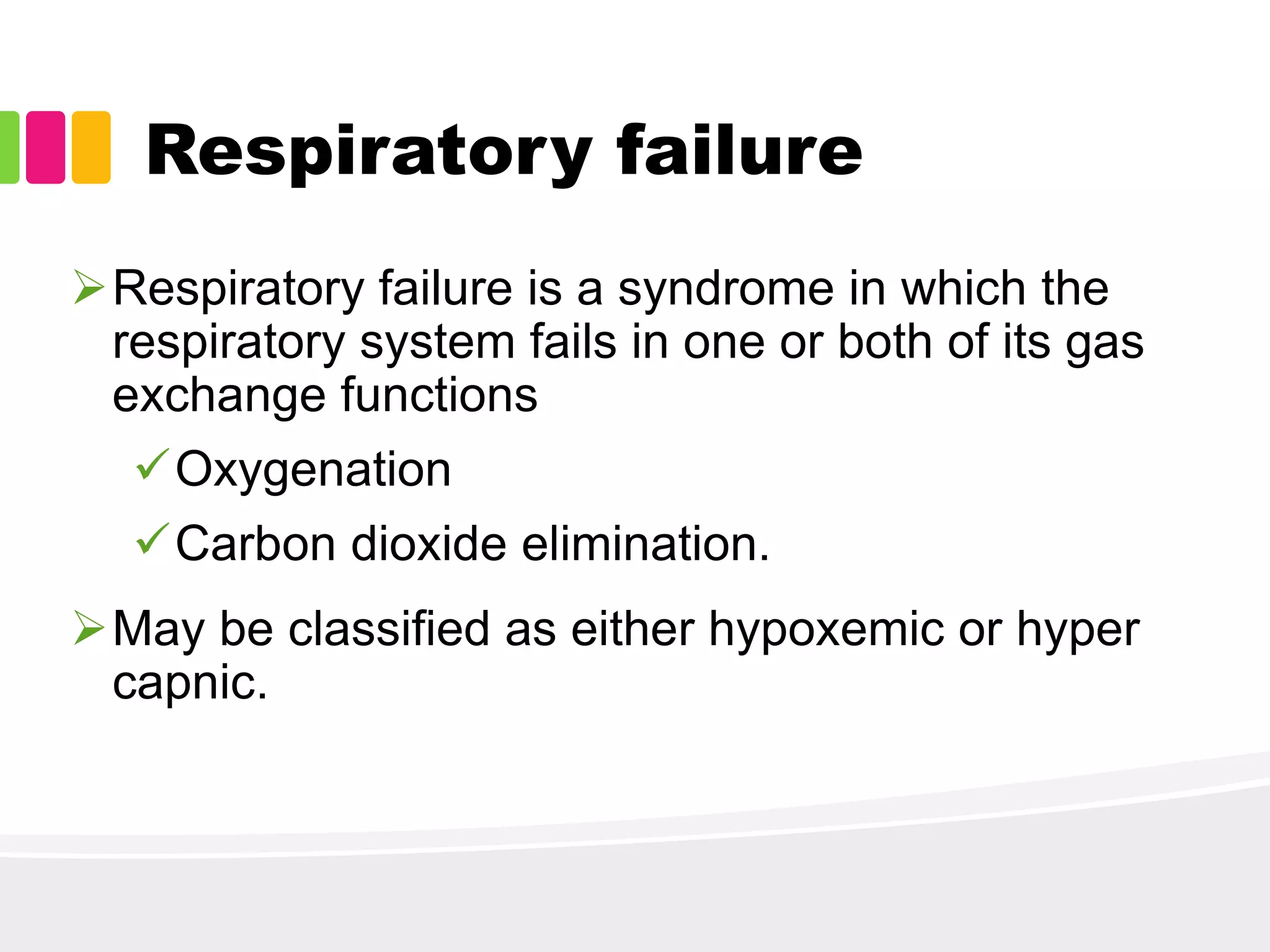 Respiratory failure | PPTX