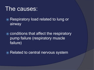 respiratory failure..... presentation by dr priyanka | PPTX