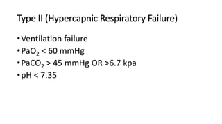 RESPIRATORY FAILURE.failure of gas exchange | PDF