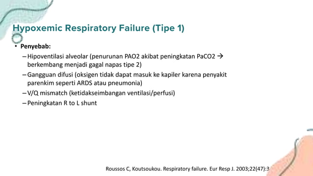 Respiratory Failure - Assesment, Type, and Management | PPT