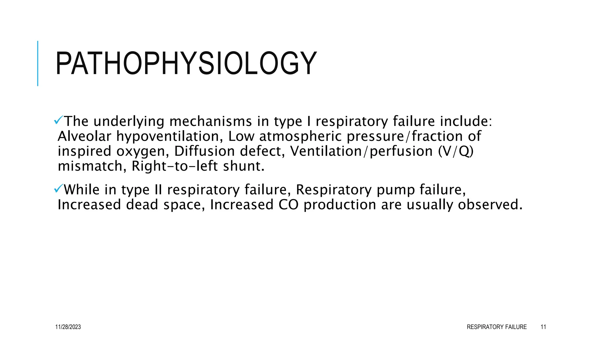 MANAGEMENT OF RESPIRATORY FAILURE | PPTX