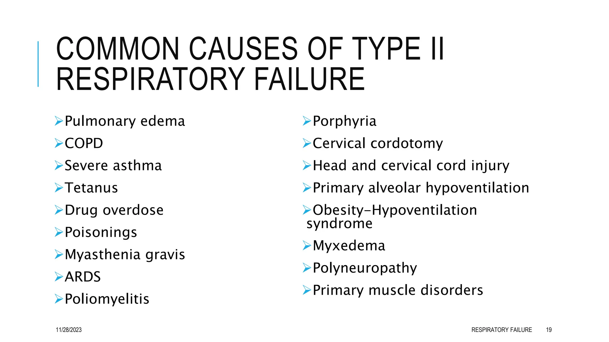 MANAGEMENT OF RESPIRATORY FAILURE | PPTX