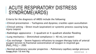 MANAGEMENT OF RESPIRATORY FAILURE | PPTX