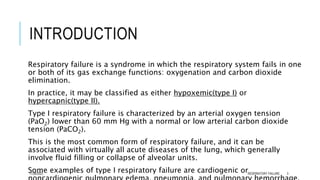 MANAGEMENT OF RESPIRATORY FAILURE | PPTX