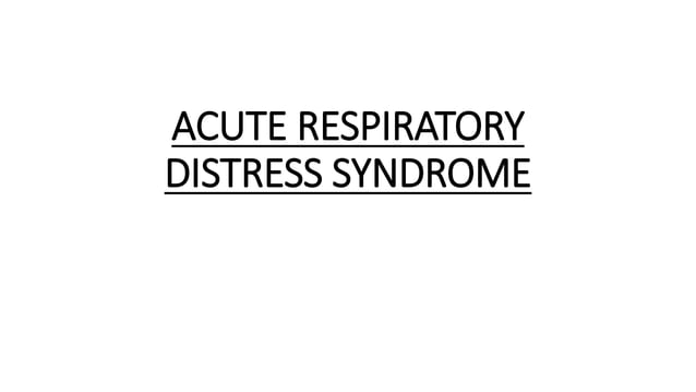 Respiratory Failure ARDS.pptx