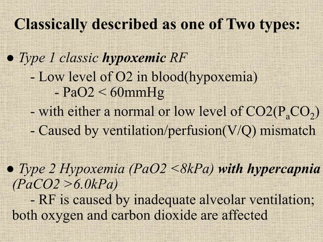 Respiratory Failure (Insufficiency) - Rivin | PPT