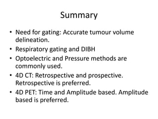 Respiratory gating | PPT