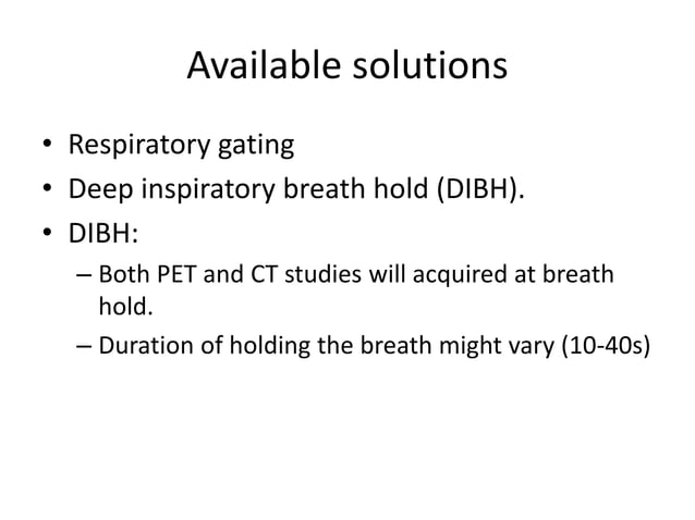 Respiratory gating | PPT