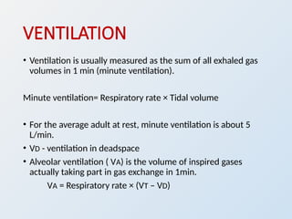 respiratory mechanics - Anaesthetic considerations | PPTX
