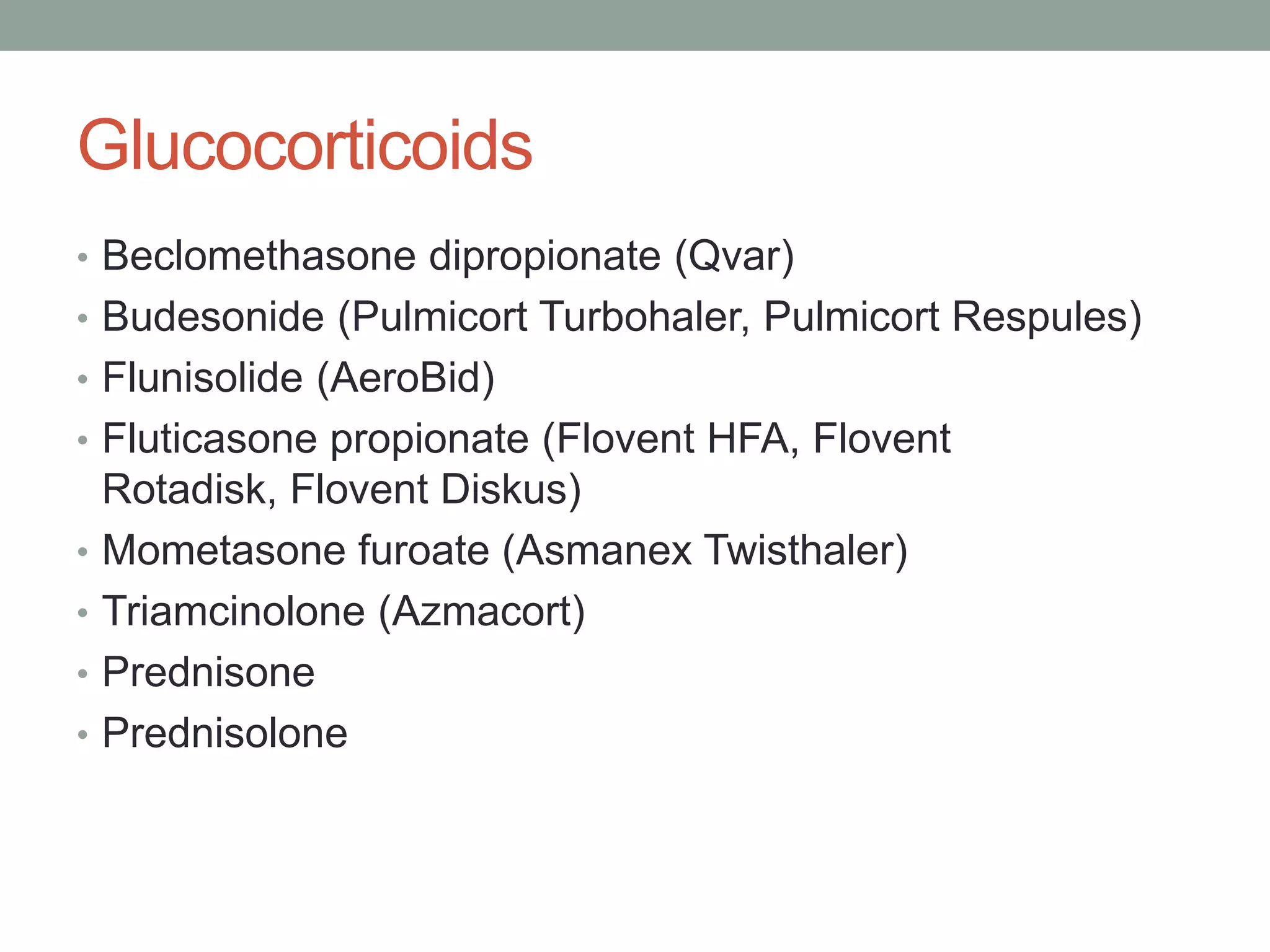 Respiratory medications | PPTX